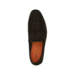 Santoni Loafers In Leather - Brown