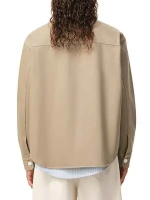AMI Paris De Coeur Cotton Knit Shirt Jacket - Multicolor