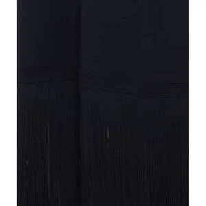 Alaïa Fringed Crewneck T-shirt Dress