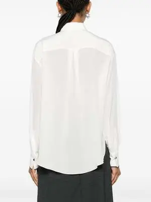 Brunello Cucinelli Long Sleeve Silk Shirt