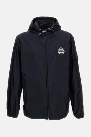 Moncler Mornay High-neck Hooded Windbreaker