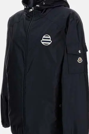 Moncler Mornay High-neck Hooded Windbreaker