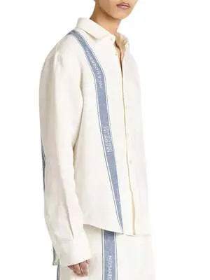 JW Anderson J.w.anderson Long-sleeved Linen Shirt