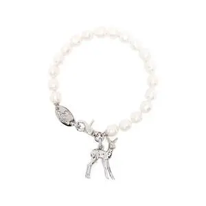 VIVIENNE WESTWOOD Pearl And Deer Charm Bracelet