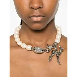 VIVIENNE WESTWOOD Pearl And Deer Charm Bracelet