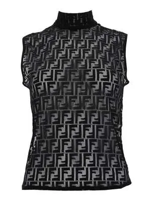 Fendi Ff Lace Top