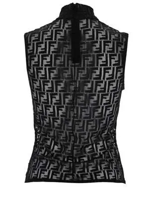 Fendi Ff Lace Top