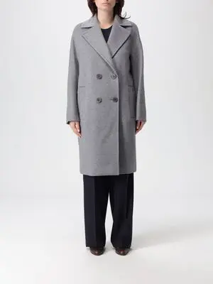Max Mara Double-breasted Wool Coat - Gray