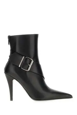 Alexander McQueen Alexander McQueen Ankle Boots With Buckle Detail Multicolor