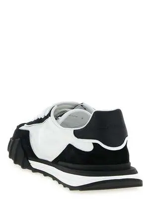 Dolce & Gabbana Dg Athletic Suede And Canvas Sneakers