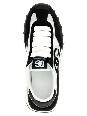 Dolce & Gabbana Dg Athletic Suede And Canvas Sneakers