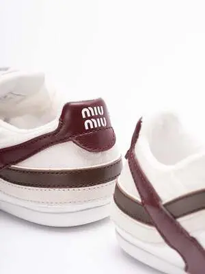 Miu Miu Technical Fabric And Suede Sneakers - Multicolor
