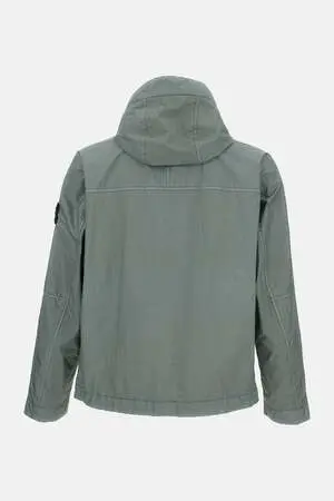 Stone Island Hooded Technical Fabric Short Parka