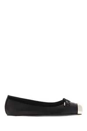 Alexander McQueen Ballerina Flats With Metal Cap Toe