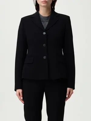 Max Mara Single Breasted Blazer - Black