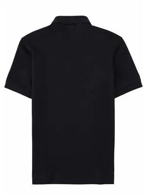 Zegna Polo In Cotone E Seta - Blue