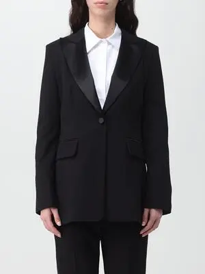 Max Mara Wool Blend Blazer - Black