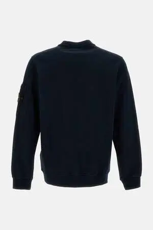 Stone Island Crewneck Sweatshirt With Logo Patch - Multicolor