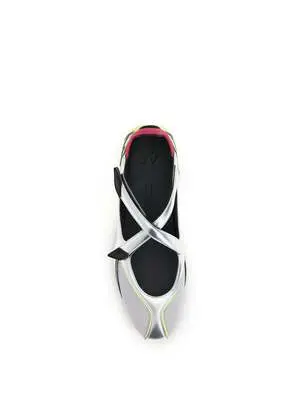 Attico Floor 01 Ballerinas - Silver