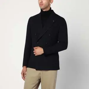 Tagliatore Double-breasted Wool Jacket - Blue