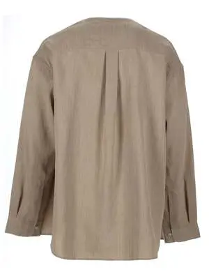 Jacquemus Camicia Pastro Linen Blend Shirt - Cream