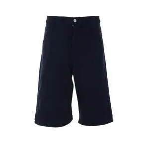 Auralee Silk Denim Wide Shorts - Black