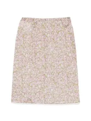 Prada Re-nylon Floral Print Midi Skirt