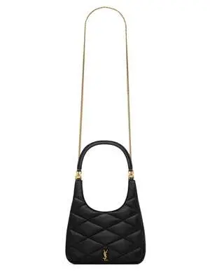 Saint Laurent Sade Quilted Lambskin Leather Hobo Bag