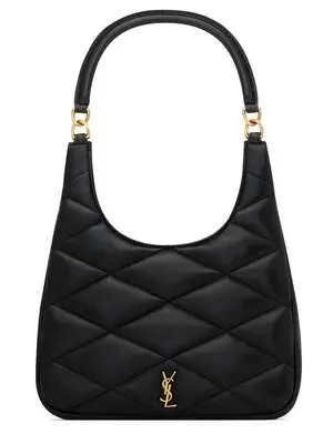Saint Laurent Sade Quilted Lambskin Leather Hobo Bag