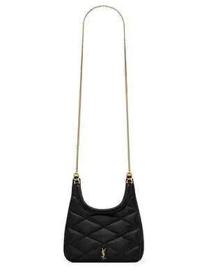 Saint Laurent Sade Quilted Lambskin Leather Hobo Bag
