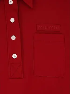 Miu Miu Jersey Tec Polo Shirt