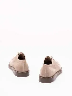 Brunello Cucinelli Derby Shoes In Calf Leather - Multicolor