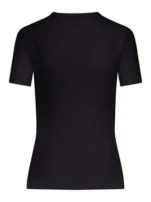 Celine Slim Fit Cotton T-shirt With Logo