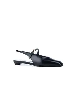 Prada Slingback Flats With Buckled Strap - Multicolor