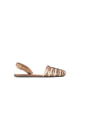 Miu Miu Woven Slingback Flats - Multicolor
