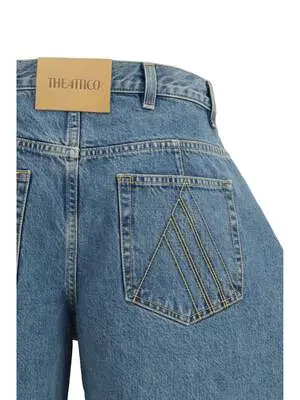 Attico Wide-leg Denim Jeans