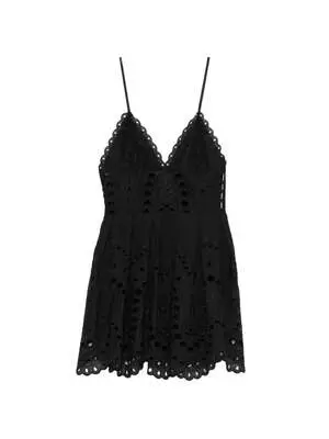 Charo Ruiz Ibiza Lace Trimmed Short Dress