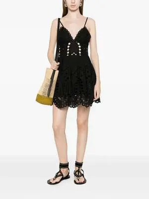 Charo Ruiz Ibiza Lace Trimmed Short Dress