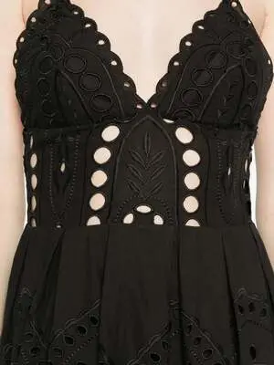 Charo Ruiz Ibiza Lace Trimmed Short Dress