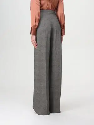 Max Mara Plaid Wide Leg Trousers