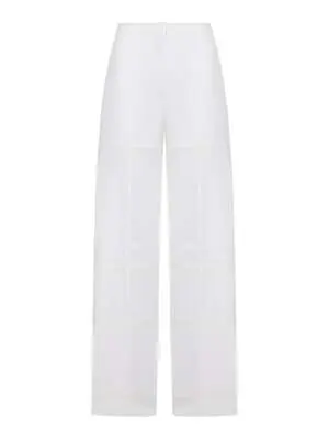 JIL SANDER JIL SANDER Cotton Palazzo Trousers