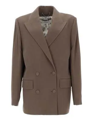 GOLDEN GOOSE Double-breasted Wool Blazer - Multicolor