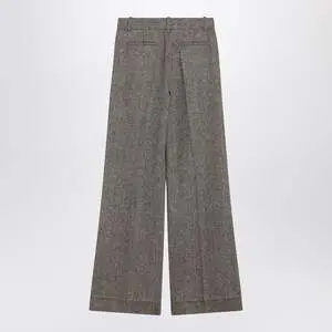 Valentino Garavani Patterned Wool Palazzo Trousers