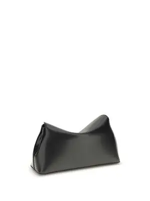 TOTEME T-lock Clutch In Smooth Leather