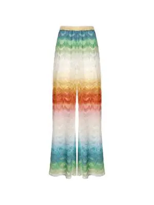 Missoni Viscose Patterned Pants - Multicolor