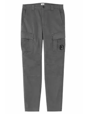 C.P. COMPANY Cargo Pants With Logo Patch - Gray
