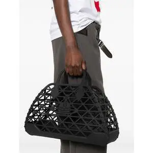 VIVIENNE WESTWOOD Tote Bag With Orb Logo Detail - Black