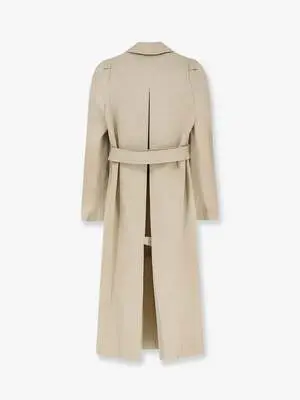 Alexander McQueen Cotton Trench With Puff Sleeves