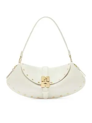 GANNI Studded Leather Shoulder Bag - Multicolor