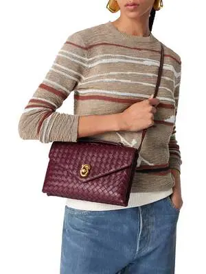 Bottega Veneta Knot Lock Bag In Leather - Multicolor